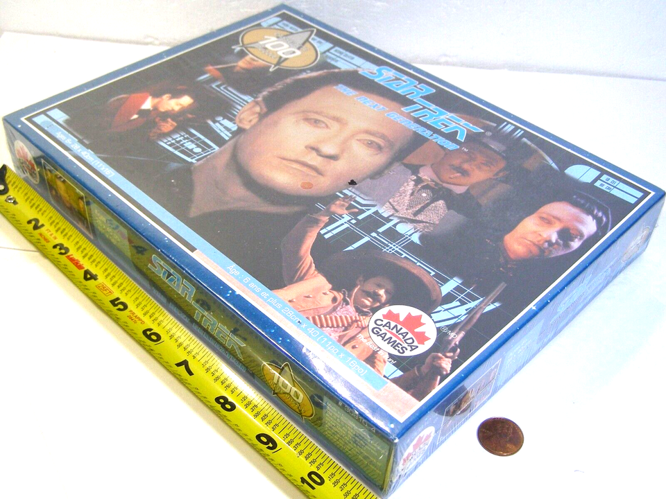 Canada Games Star Trek TNG 100pc. Puzzle with "Data" 1993 30810-4 11x16 ...