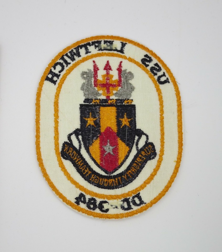 USS LEFTWICH DD-984 US NAVY SHIP PATCH Vintage Original | eBay