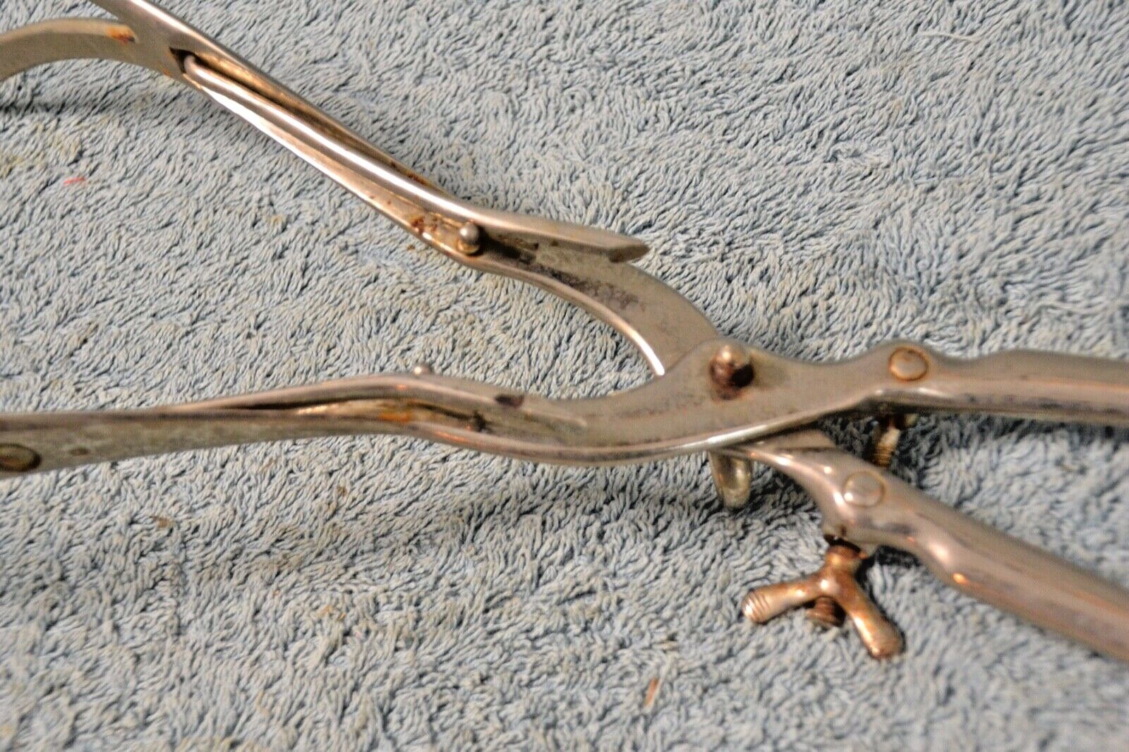 Antique Early 1900s Nickel Plated Birthing Forceps LOOK Medical ...