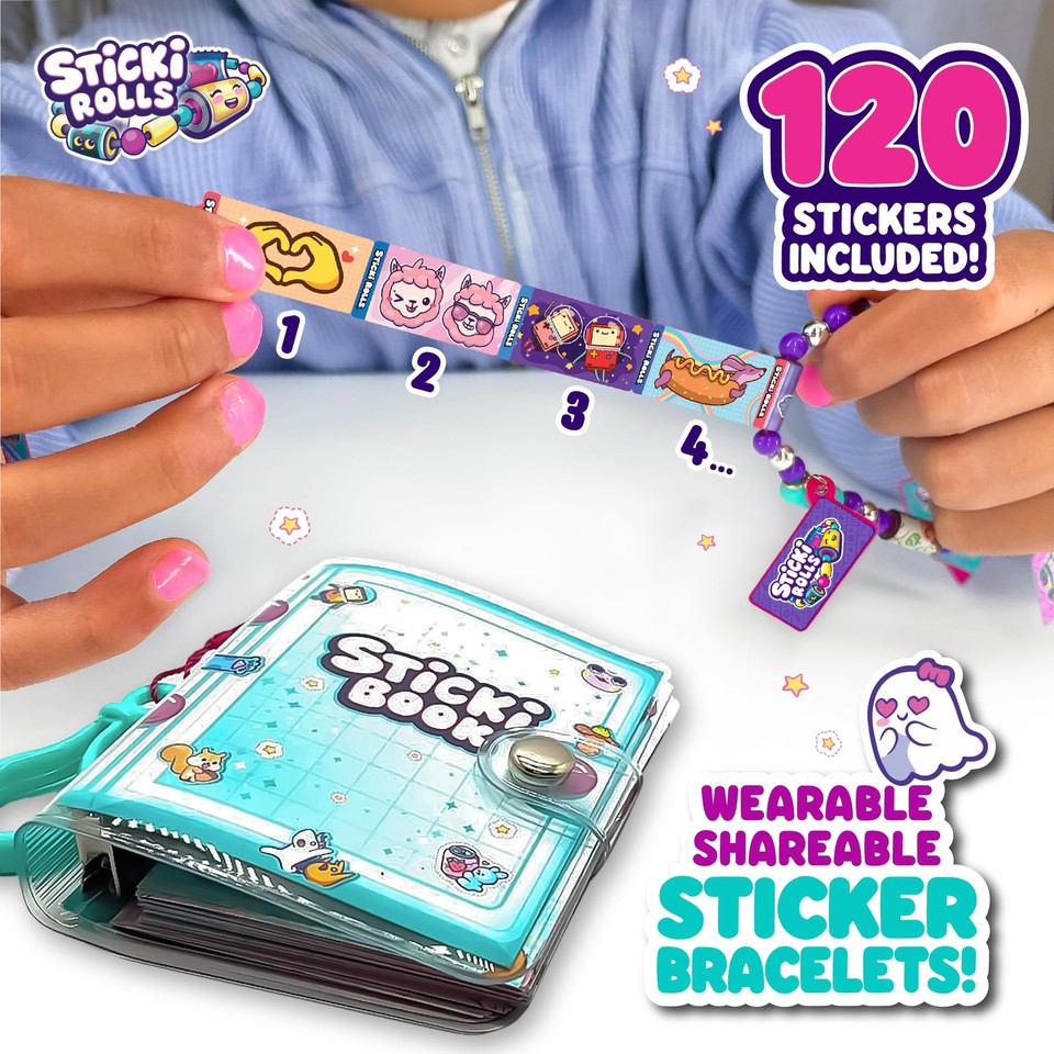 STICKI Rolls Sticki Book - Wearable & Shareable Sticker Bracelet ...
