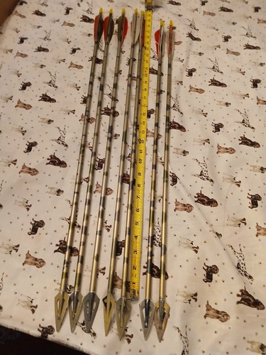 Bear Archery broadheads with attached alum arrows (7) | eBay