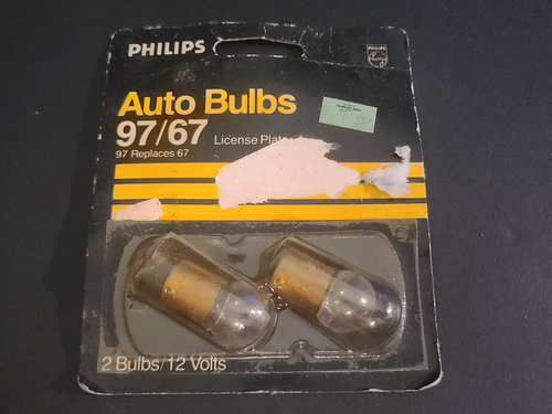(PACK OF 2) PHILIPS AUTO BULBS LICENSE PLATE 97/67 | eBay