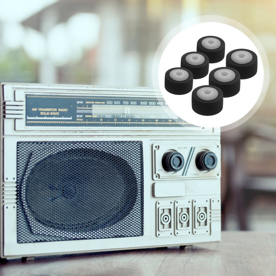 6pcs Wheel Belt Pulley Plastic Pressure Recorder Cassette Deck Pinch ...