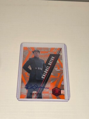 Star Wars 2016 High Tek #SW-Colonel Datoo Autograph Rocky Marshall 21/ ...