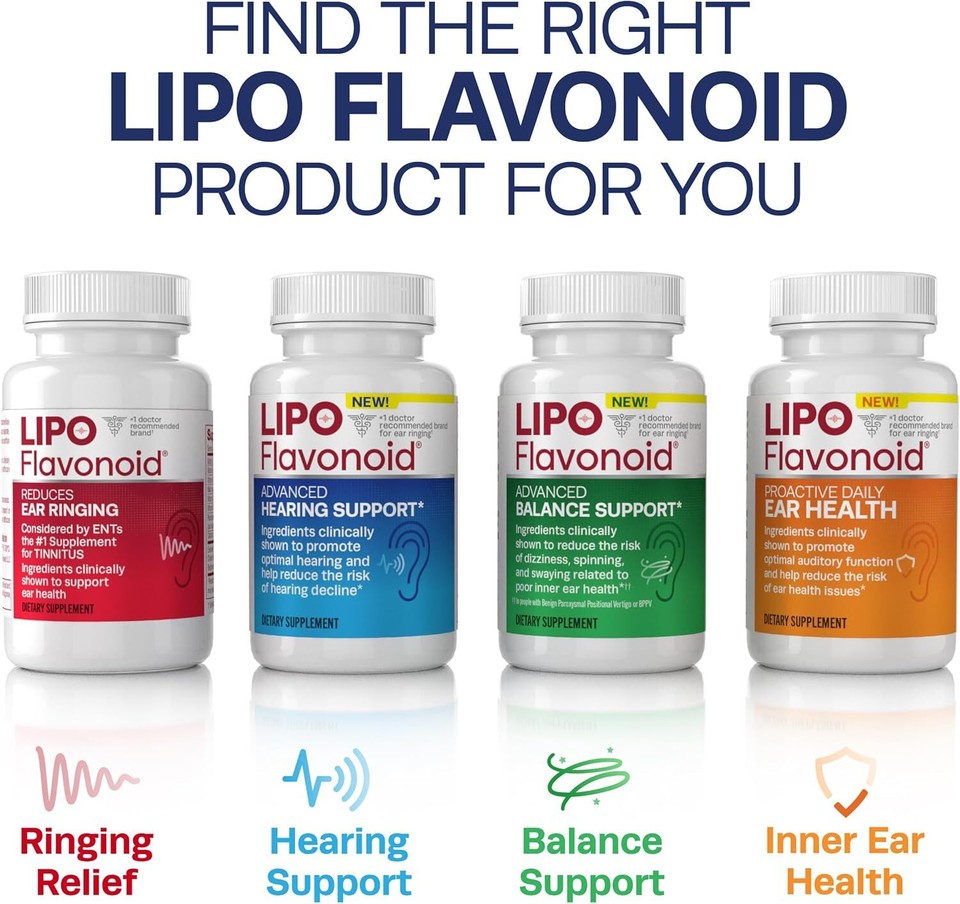 Lipo Flavonoid Plus, Tinnitus Relief For Ringing Ears, OTC Flavonoid ...