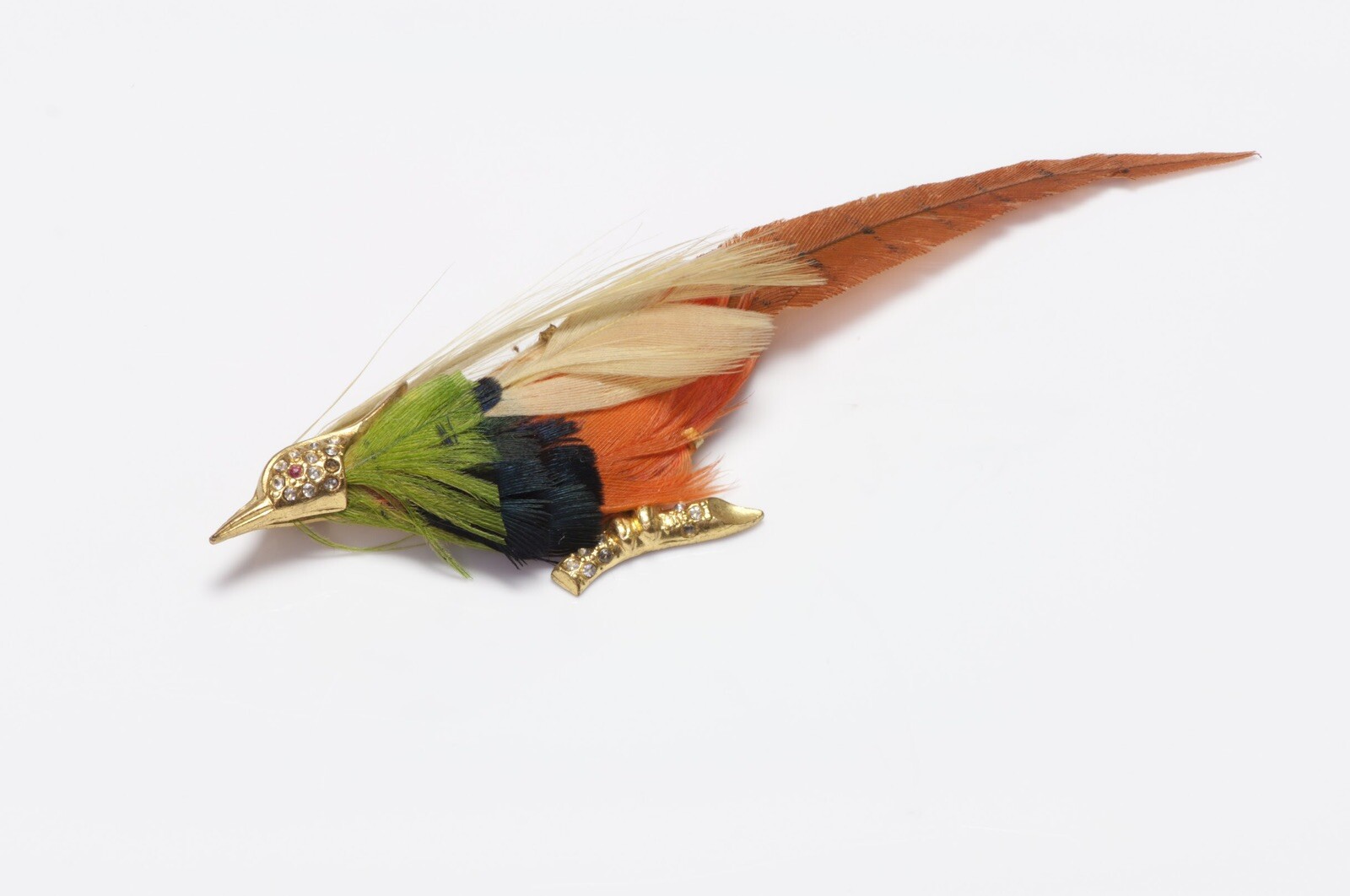 Roger Jean-Pierre Paris 1940’s Depose Multicolor Feat… - Gem