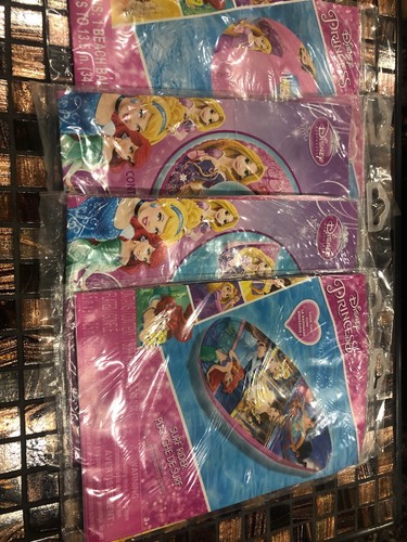 Disney Princess Surf Rider Swim Ring Beach Ball Arm Floats 4 Piece Swim ...