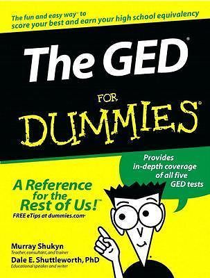 The GED for Dummies by Murray Shukyn; Dale Shuttleworth 9780764554704| eBay