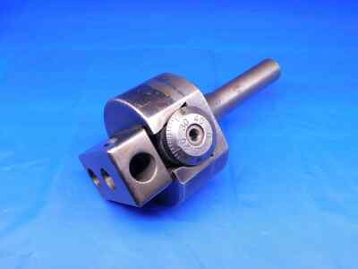 BRIDGEPORT NO.2 OFFSET ADJUSTABLE BORING HEAD R8 SHANK HOLDS 5/8 BARS ...