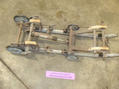 1984 YAMAHA ENTICER ET340 oem skidframe rear suspension nice hyfax skid ...