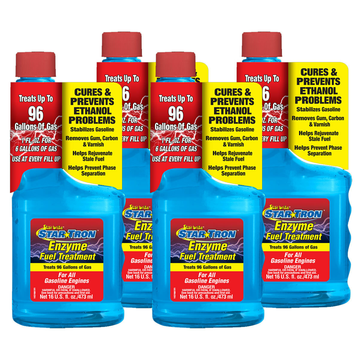 4-Pack Star Tron 16 oz SEF Gasoline Additive Classic Gas Formula ...