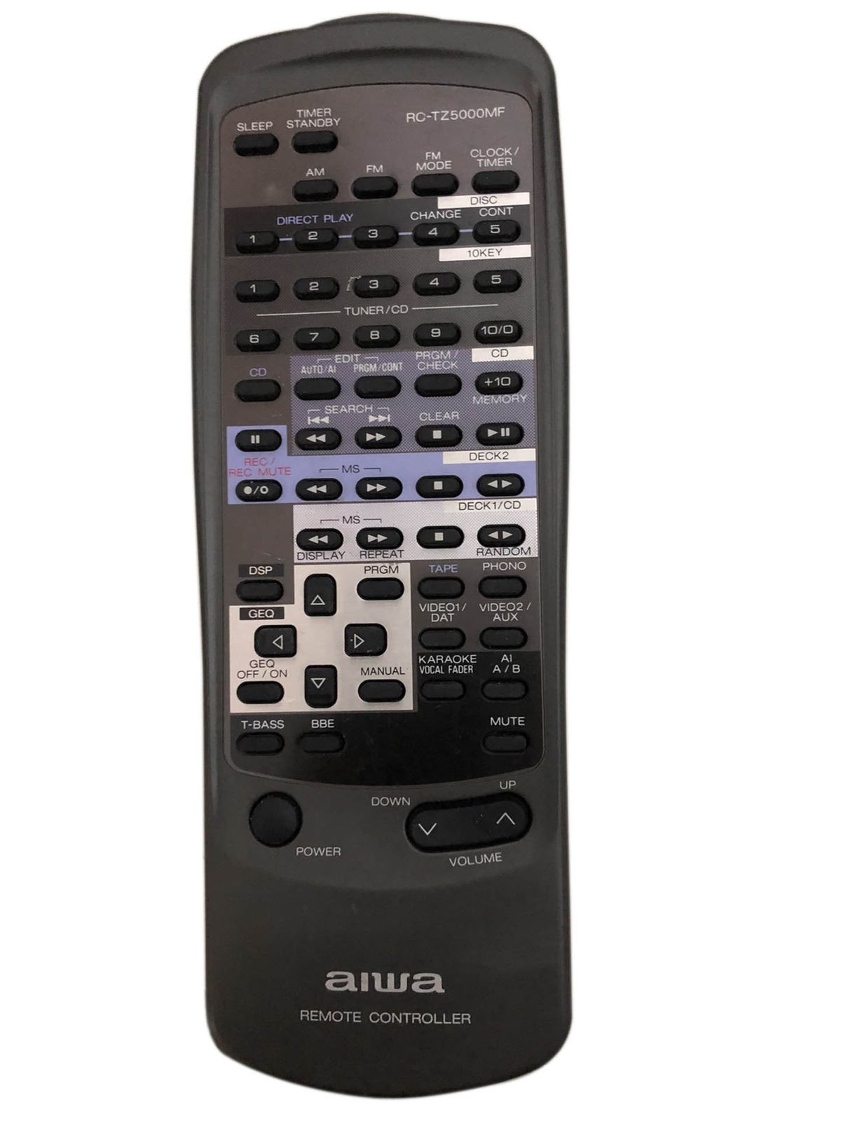 Original Aiwa CD Stereo System Remote Control RC-TZ5000MF | eBay
