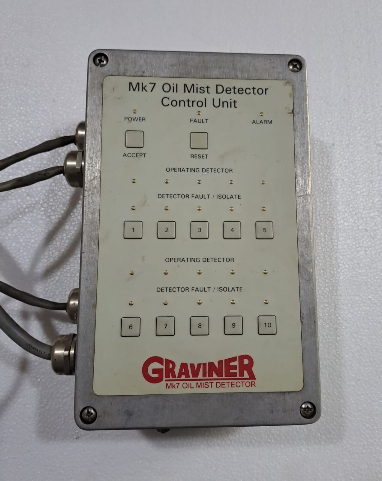 KIDDE GRAVINER MARK 7 OIL MIST DETECTOR CONTROL UNIT WITH MEMBRANE ...