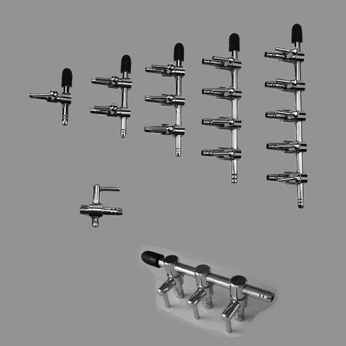 Aquarium Air Flow Distributor Thread Lever Control Valve Stainless ...