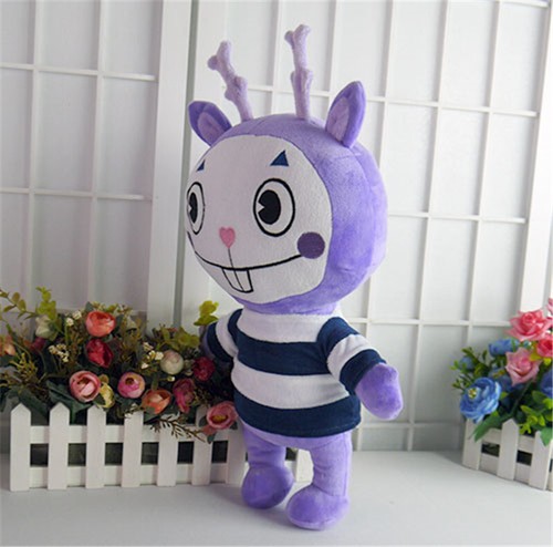 Anime HTF Happy Tree Friends Mime Plush Doll Stuffed Toy Throw Pillow ...