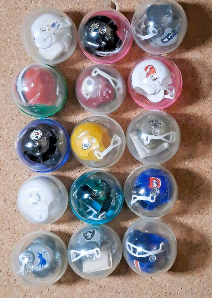 NFL Vintage Mini Vending Machine Plastic Helmets HUGE lot of 240 Pieces ...