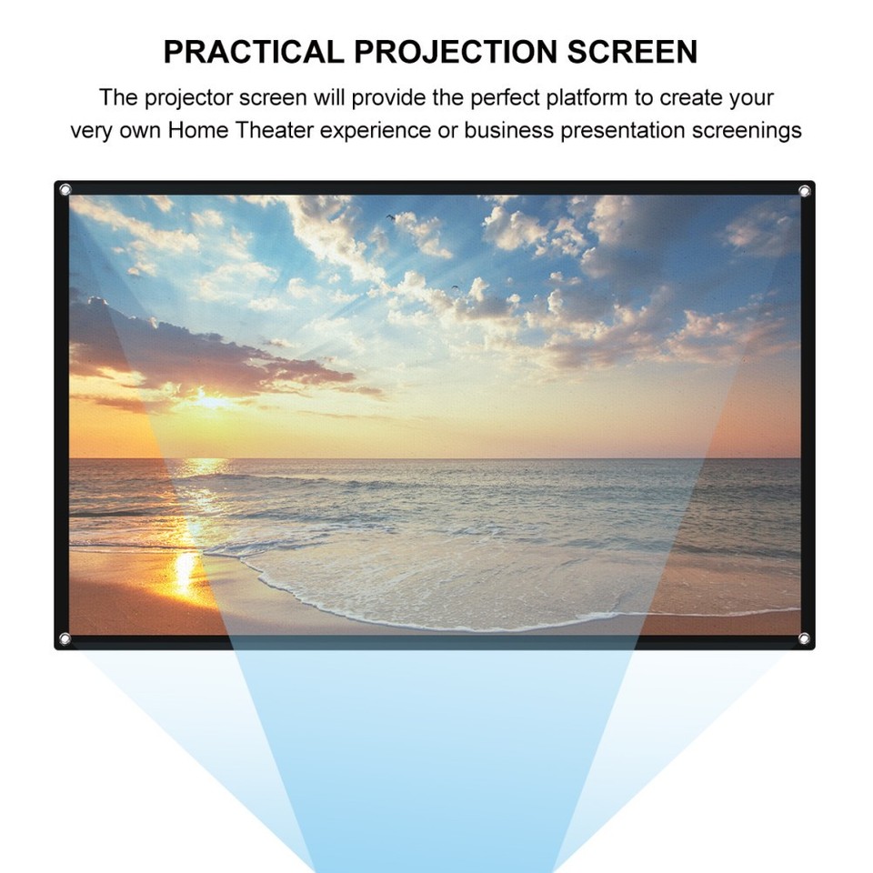 2 PCS Mini Projector Screen Practical Small Portable Outdoor Stand ...