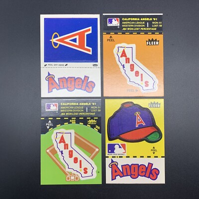Complete 1982 Fleer Sticker Team Set - California Angels #3 | eBay