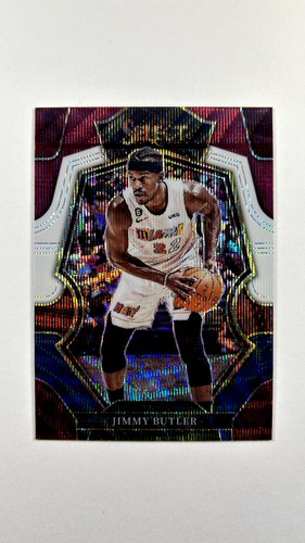 Jimmy Butler 2022-23 Panini Select #108 Premier Tri-Color Prizm Miami ...