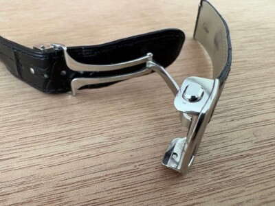 Genuine Cartier Deployment Clasp and 20MM Leather Strap | eBay