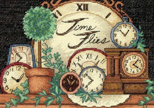 Dimensions Gold Petites Time Flies Cross Stitch Kit Susan Winget New ...