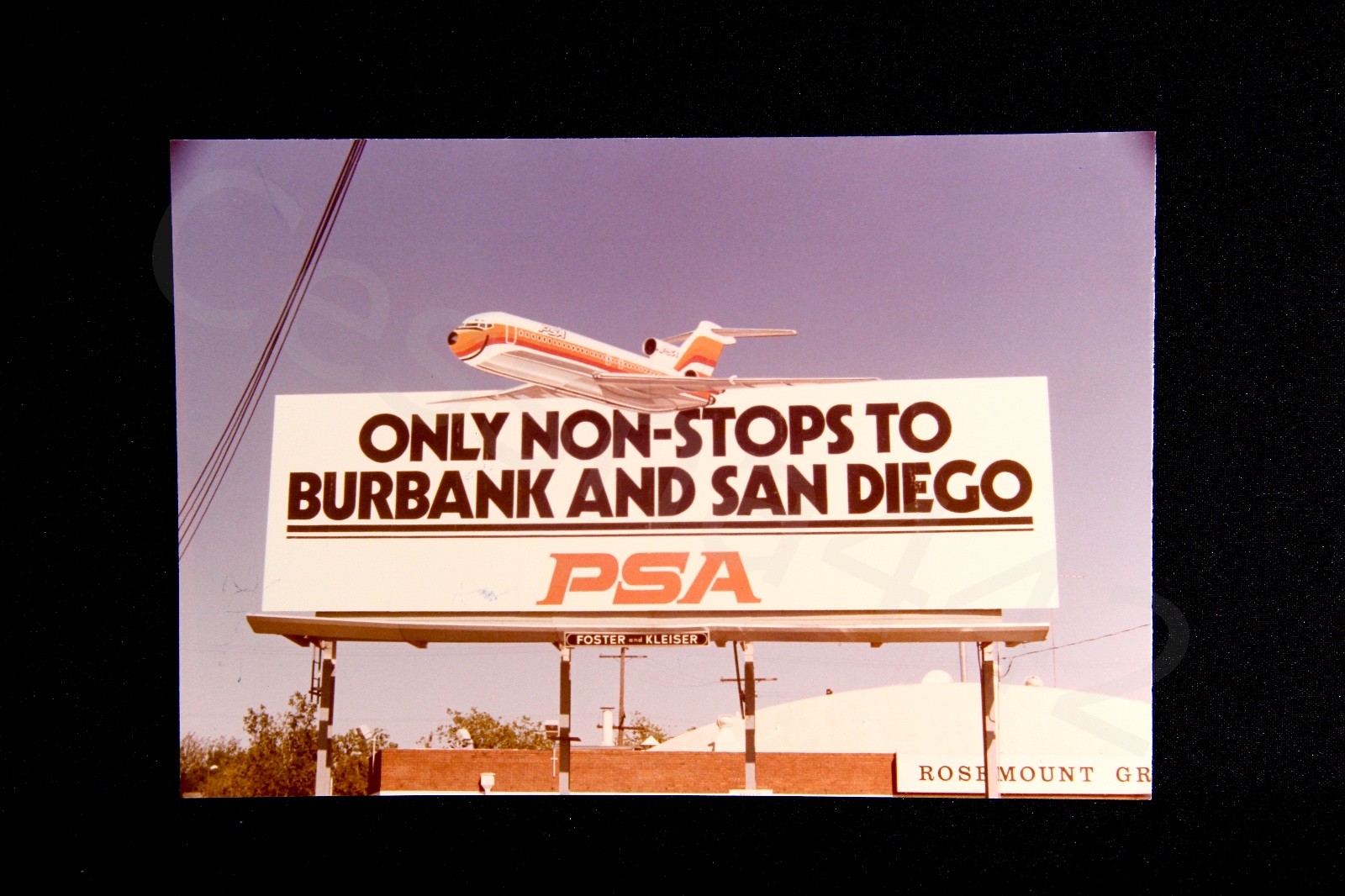 PSA Original Vintage Billboard Photographs Lot of 3 Pacific Southwest ...