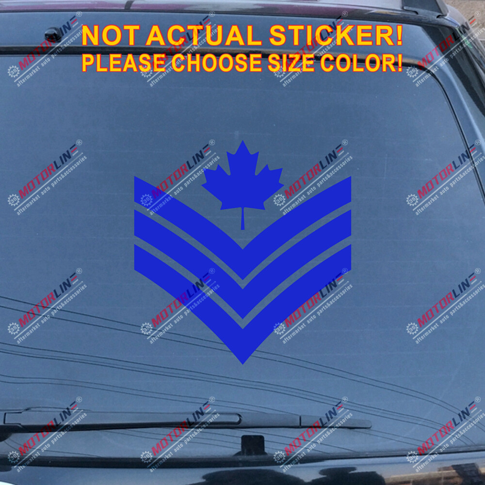 Canada Canadian Forces Sergeant Rank Insignia Car Decal Sticker | eBay