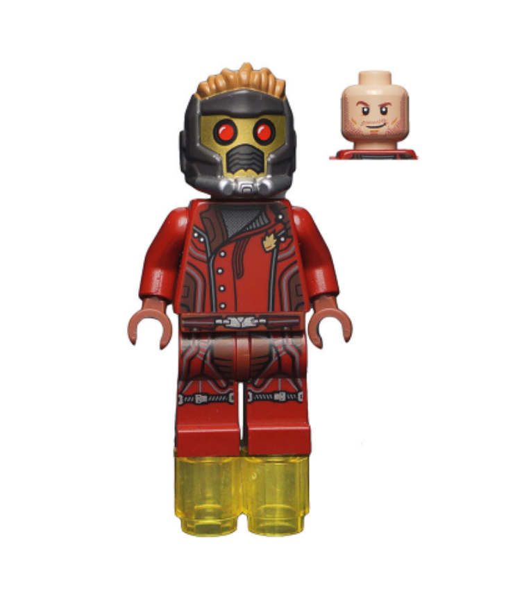 Lego Star-Lord 76021 Mask, Jacket with Side Buttons Super Heroes ...