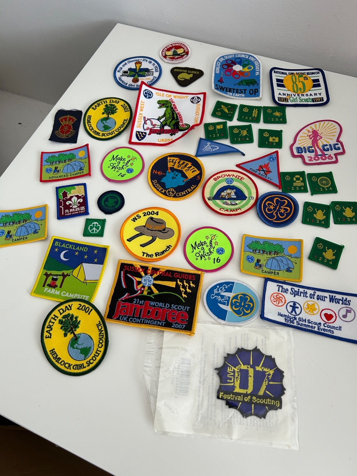 Job Lot of Guide & Scout Badges - All new, some from World Jamboree ...