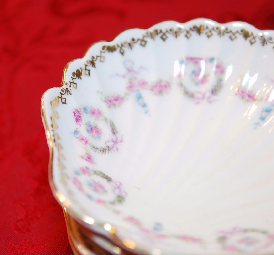 Vintage Beyer and Bock Prussia Porcelain Sea Shell Rose Gold Gilt ...