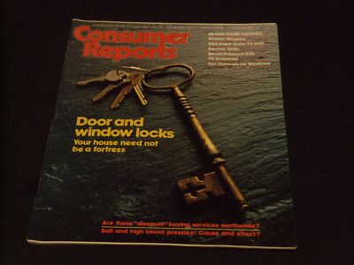 1979 MARCH CONSUMER REPORTS MAGAZINE - DOOR & WINDOW LOCKS COVER - O ...