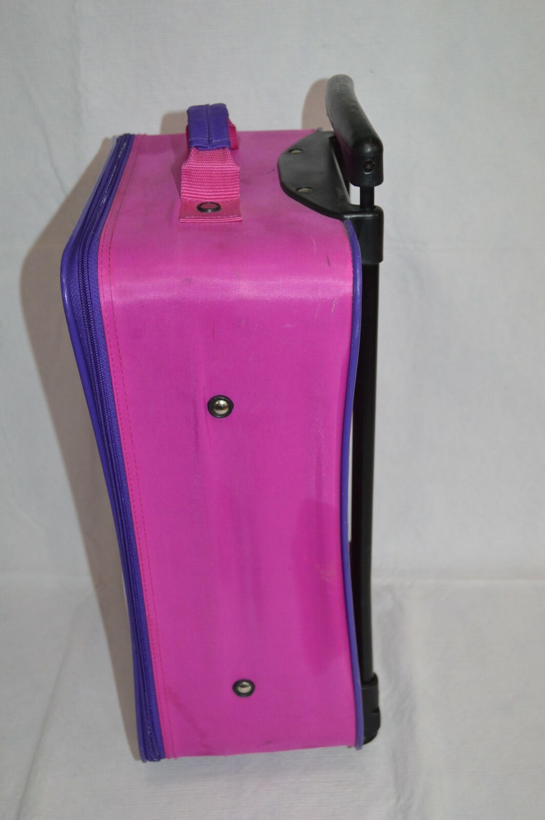 Vintage Teletubbies Pink Glitter Rolling Suitcase Travel Luggage Tote ...