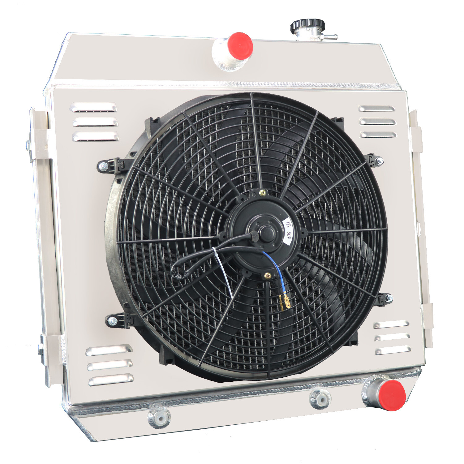 3 Row Aluminum Radiator+Fan Shroud For 1955~1957 1956 Chevrolet Bel Air ...