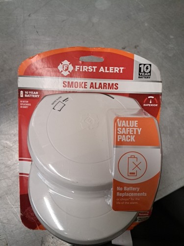 First Alert 2 Pack 10 Year Battery - Powered Photoelectric Smoke ...