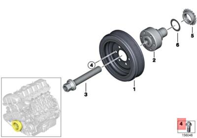 For BMW Genuine Engine Harmonic Balancer Bolt 11237564511 | eBay