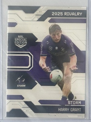 2025 Melbourne Storm NRL TLA Special Edition Rivalry Card - Harry Grant ...