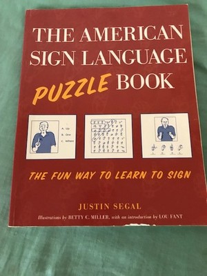 The American Sign Language Puzzle Book Paperback Justin Segal | eBay