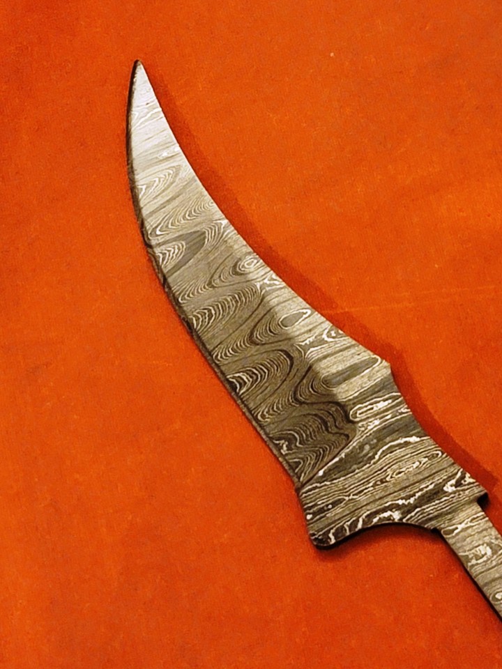 ALABAMA DAMASCUS STEEL BILLET BLADE BLANK, KNIFE MAKING SUPPLIES - 6-7/ ...