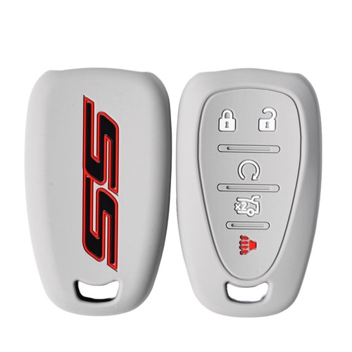 SS Silicone Key Fob Cover Case Protector with SS Emblem Badge Trim ...