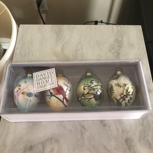 David Dangle Home Collection Hand Made Glass Bird Ornaments - READ ...