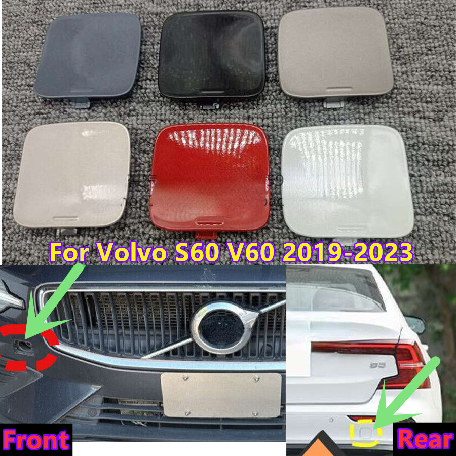 Car Front Rear Bumper Tow Hook Cover Towing Eye Cap For VOLVO S60 V60 ...