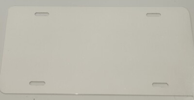 White Metallic, Custom Painted -License Plate New Car Tag Metal ...