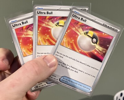 Ultra Ball 3x Trainer Playset Item 196/198 Scarlet & Violet Base ...