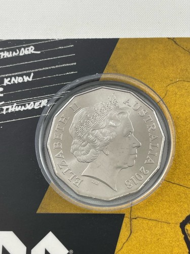 2018 AC/DC - 45 Years of Thunder - 50c UNC Coloured Coin - RAM - | eBay