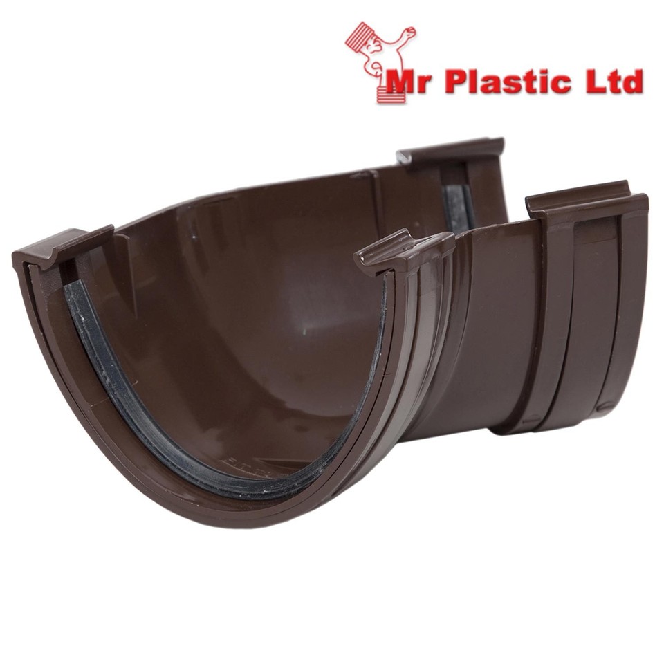 Polypipe 117mm Polyflow, Deep Capacity, Deep Flow Gutter Fittings in ...