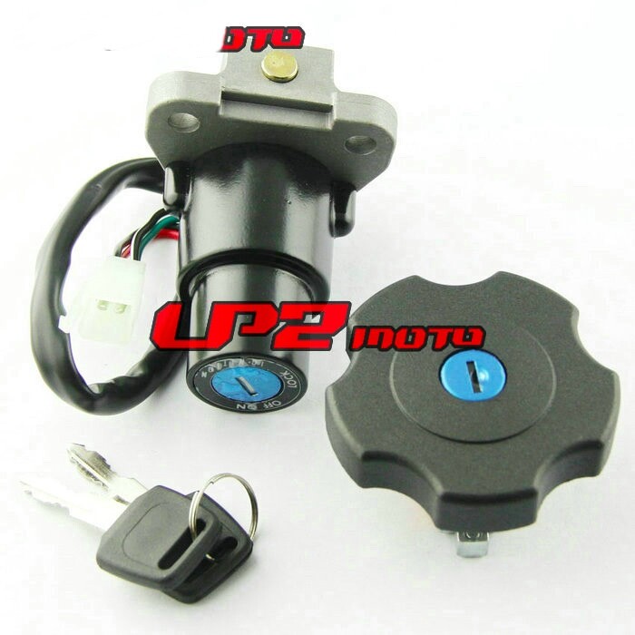Ignition Switch Fuel Gas Cap Keys Set for Yamaha XT600 1990-95 TW200 ...