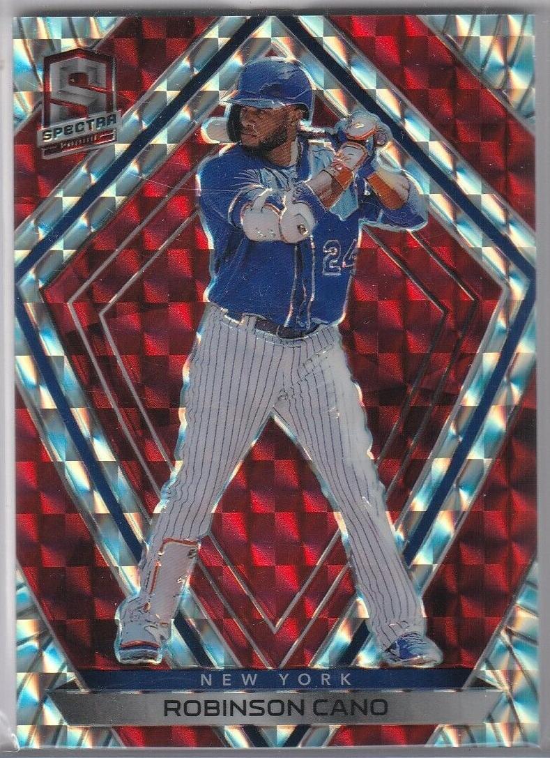 2020 Panini Chronicles - Spectra Robinson Cano #17 Red Prizm /25 for ...