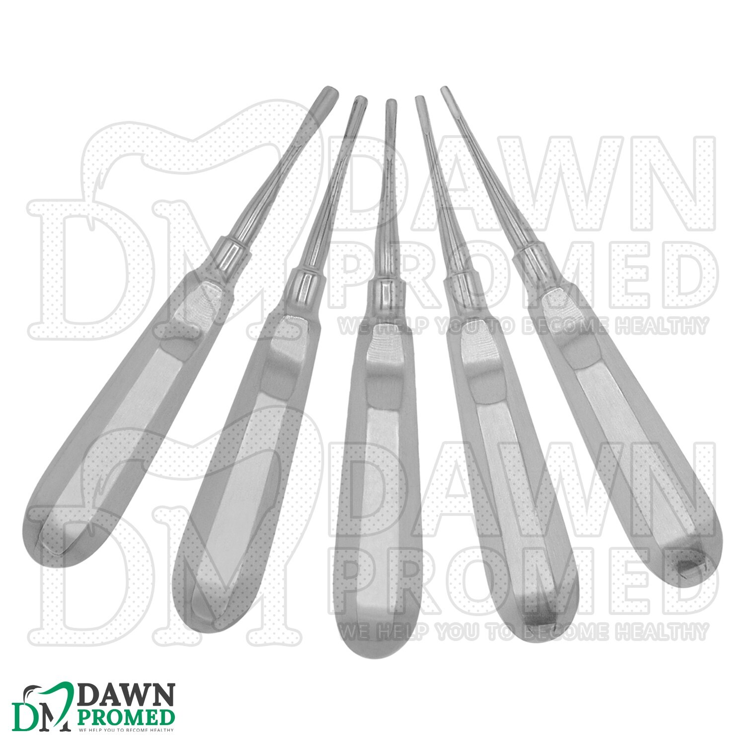 5 Pcs Dental Surgery Extracting Luxating Apical Root Tip Elevator ...