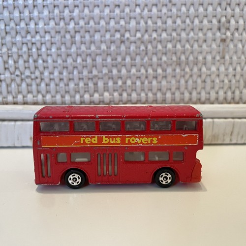 Tomica London Bus No. F15 "Red Bus Rovers" 1977 Red Made in Japan 1:130 ...