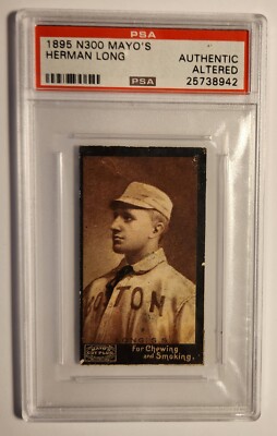 1895 N300 Mayo's Cut Plug Herman Long PSA AA Authentic Altered ...